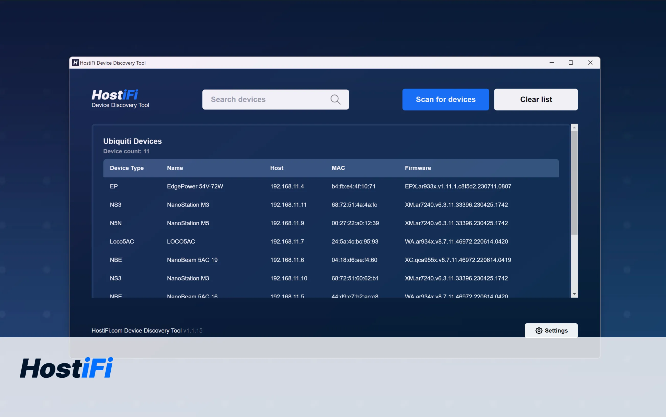 Introducing the HostiFi Device Discovery Tool